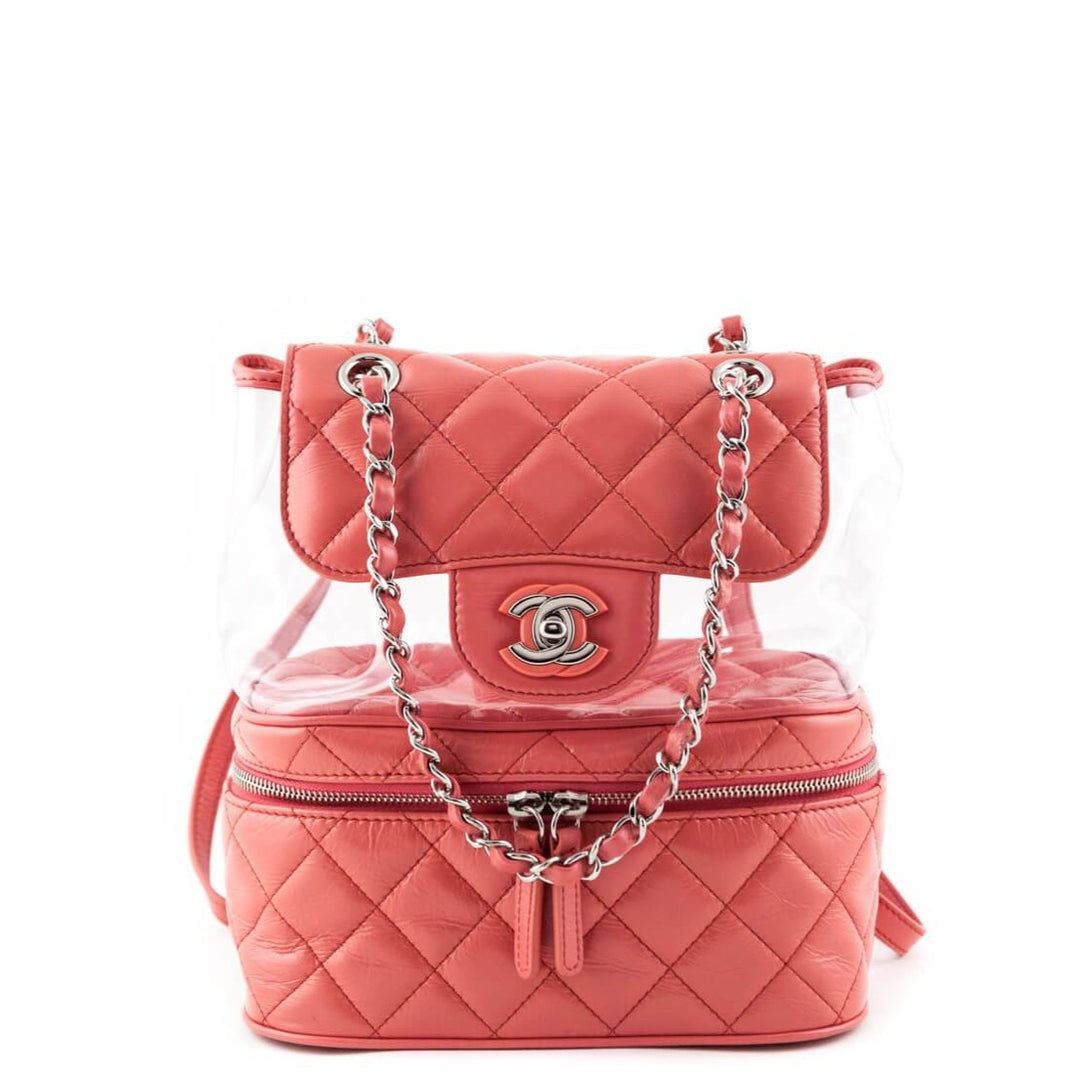 Chanel Pink Quilted Lambskin 2018 Aquarium Backpack – Love that Bag etc
